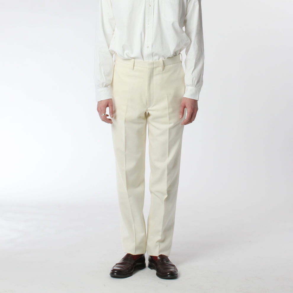 TRIM STEM PANTS / WOOL FLANNEL – ANATOMICA OFFICIAL ONLINE STORE