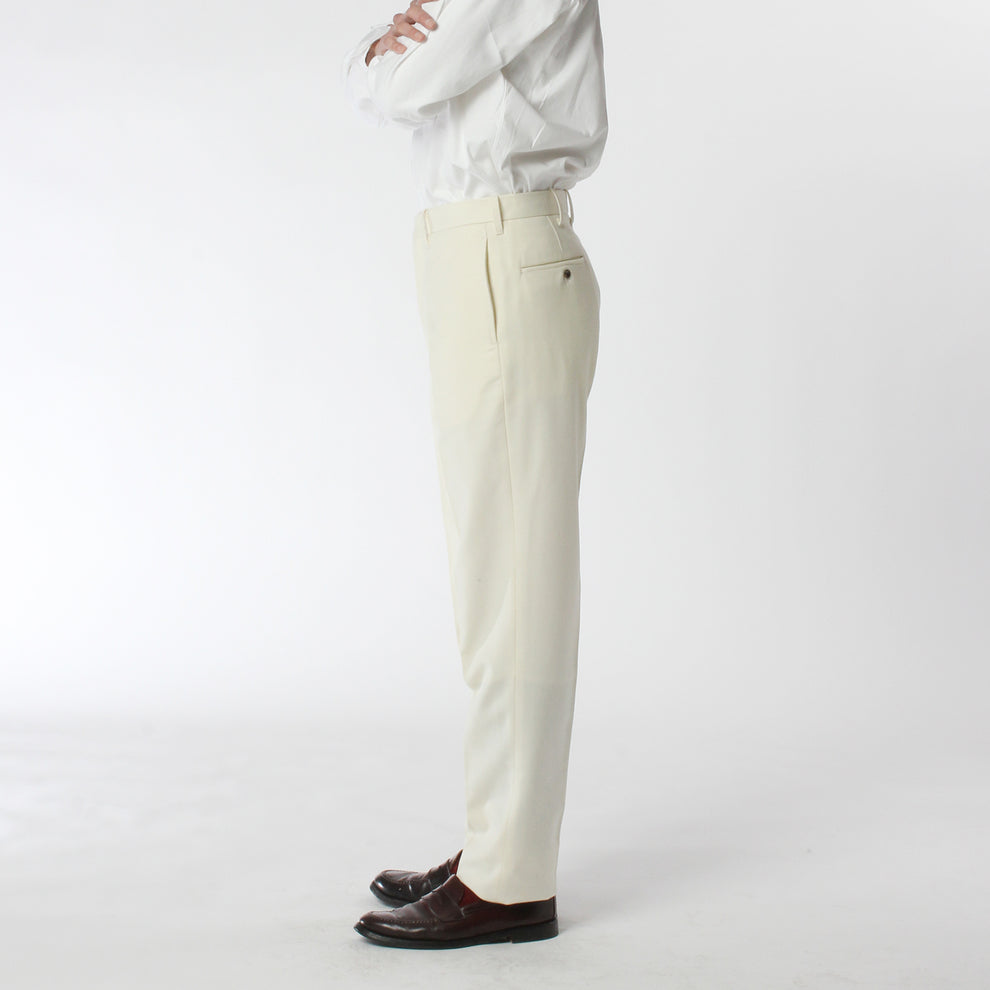 TRIM STEM PANTS / WOOL FLANNEL – ANATOMICA OFFICIAL ONLINE STORE