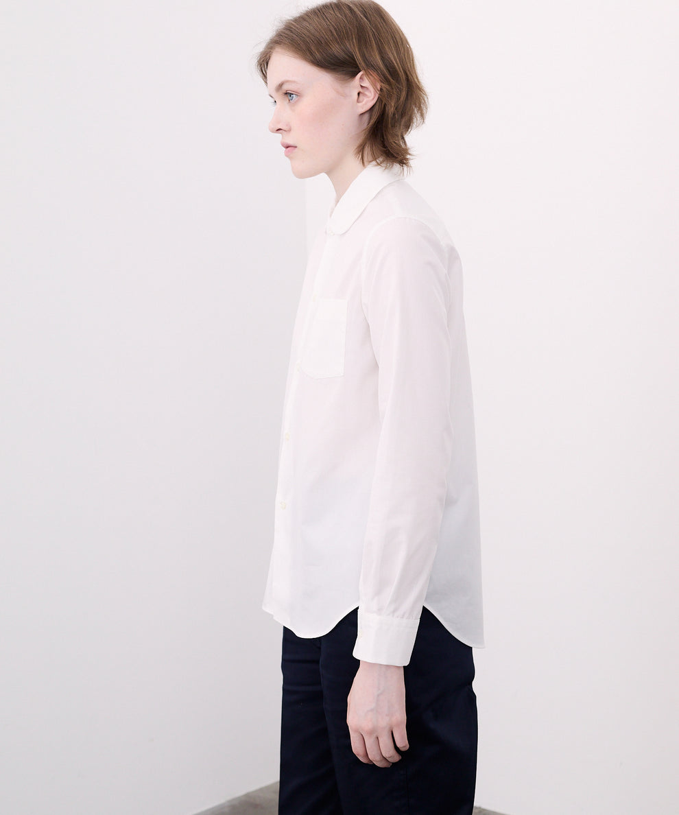 ROUND COLLAR SHIRTS / WHITE – ANATOMICA OFFICIAL ONLINE STORE